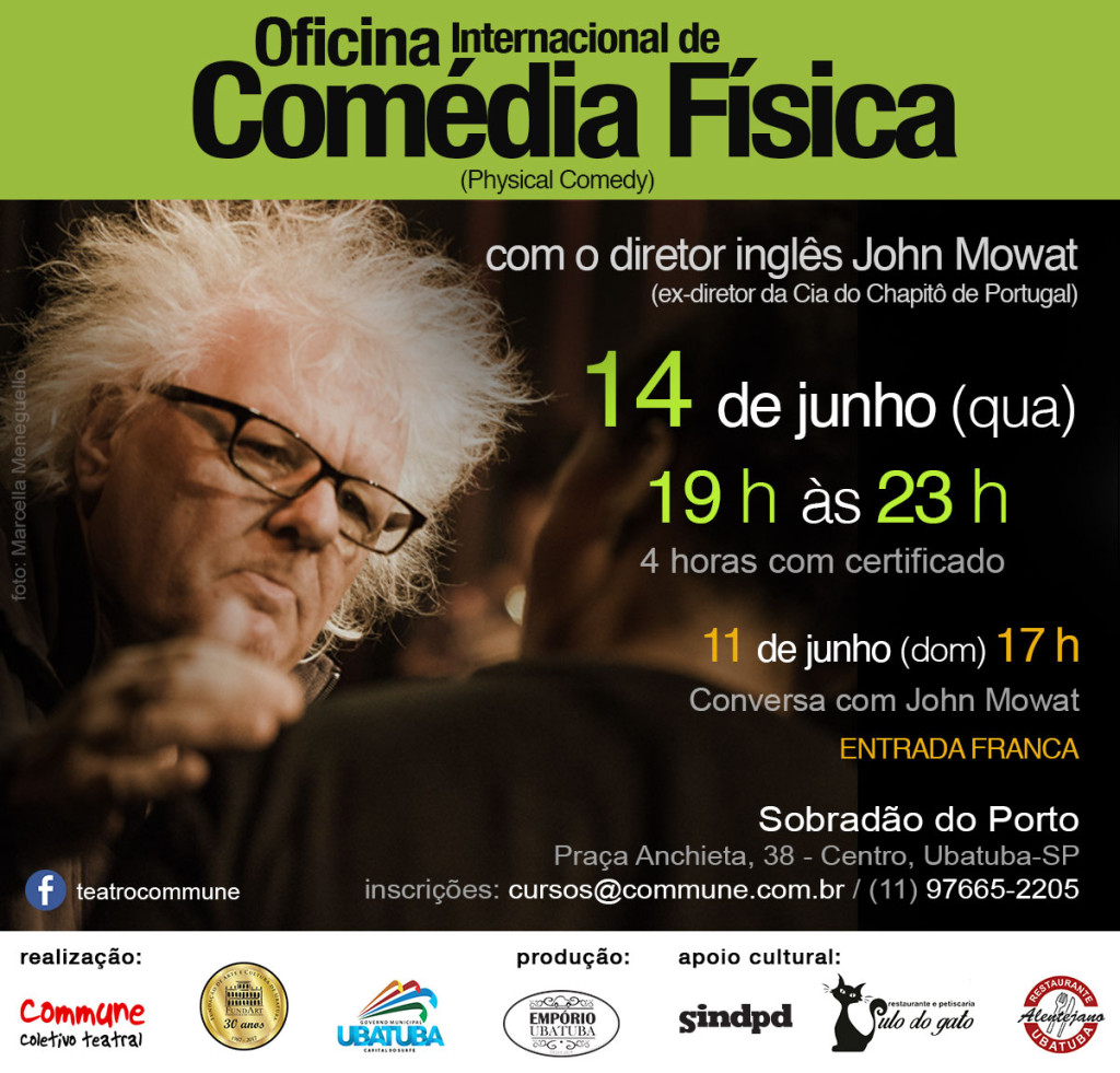 Diretor britânico John Mowat volta ao Brasil para oficina em Ubatuba ...