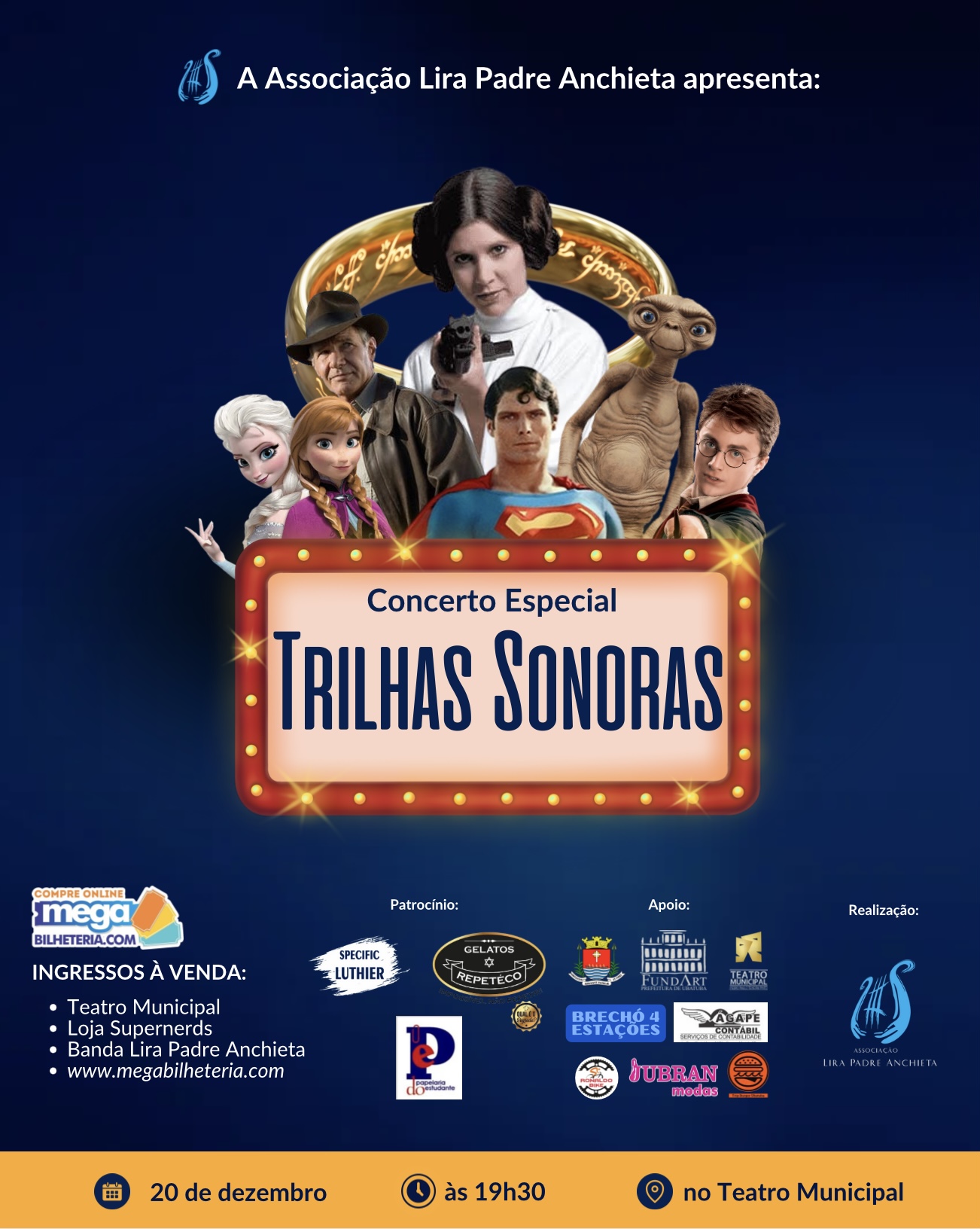 Banda Lira apresenta concerto “Especial Trilhas Sonoras” - FundArt